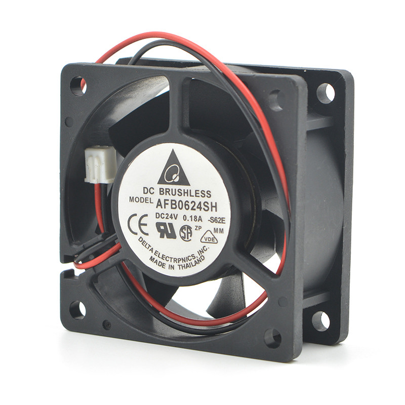 Delta AFB0624SH 6025 24V 0.21A 6CM 2-wire inverter large air volume ...