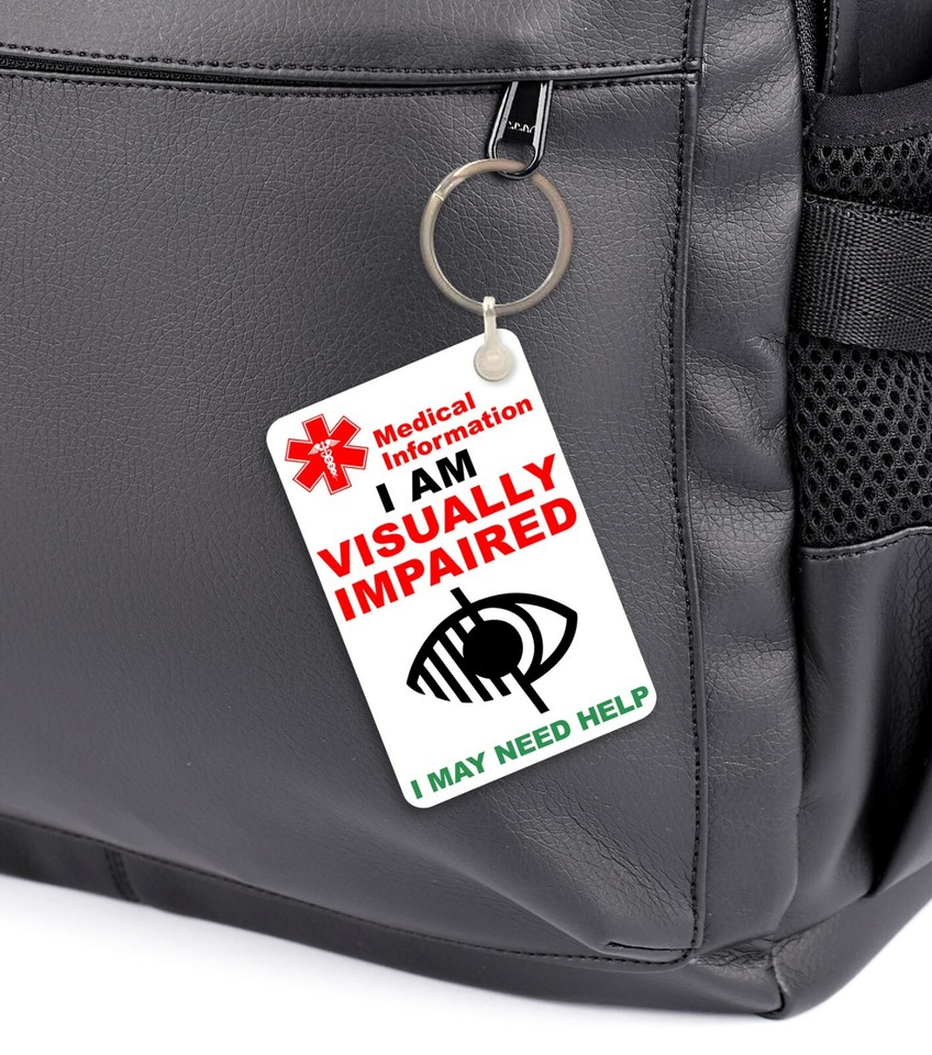 Visually Impaired Eyesight Blind Hidden Disability Information Card ...