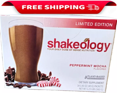 SHAKEOLOGY- PEPPERMINT MOCHA PACKETS- FREE SHIPPING - Limited Edition ...
