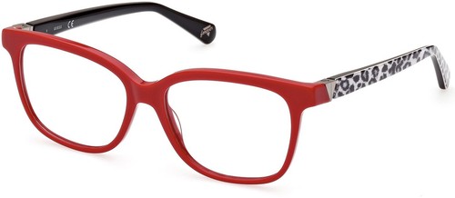 GUESS GU5220 066 Shiny Red Plastic Optical Eyeglasses Frame 51-15-140 ...