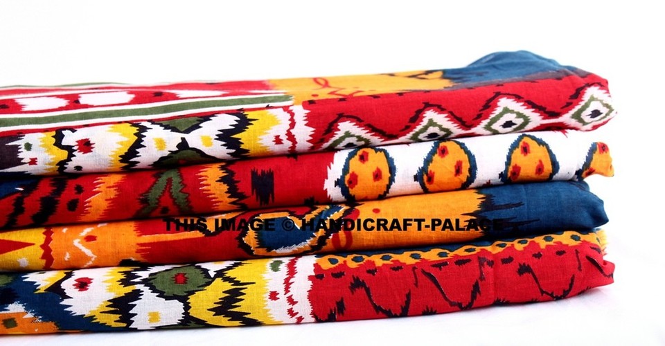 100% Cotton Fabric Hand Print Sewing Dressmaking Clothes Handmade DIY ...