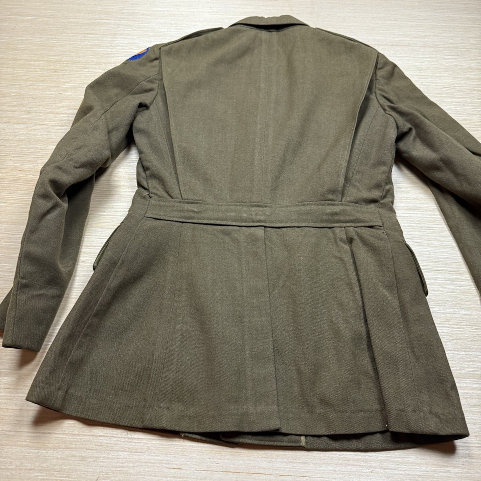 Men's Vtg WWII US Army Air Force Uniform Wool Tunic Jacket Size 35 R ...