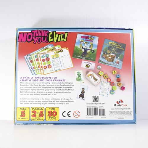 No Thank You Evil Board Game Family Kids Creative Adventure Monte Cook ...