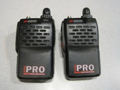 2 Advanced Wireless Mini Pro Walkie Talkie 450-470 MHz AWR-991 | eBay