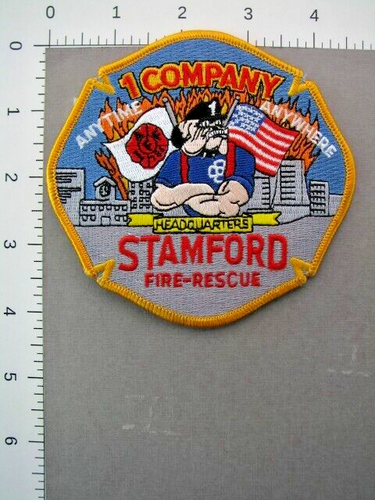 Connecticut STAMFORD FIRE RESCUE COMPANY 1 Patch - "Anytime Anywhere ...