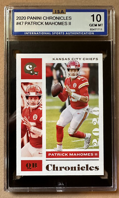 2020 Panini Chronicles - #47 Patrick Mahomes - ISA gem mint 10 | eBay