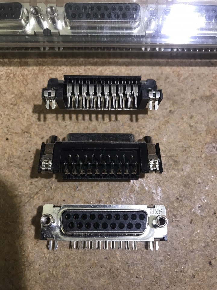 DSUB DB 19 Male Connector and DB 19 Female Right Angle pair NeXT Apple ...