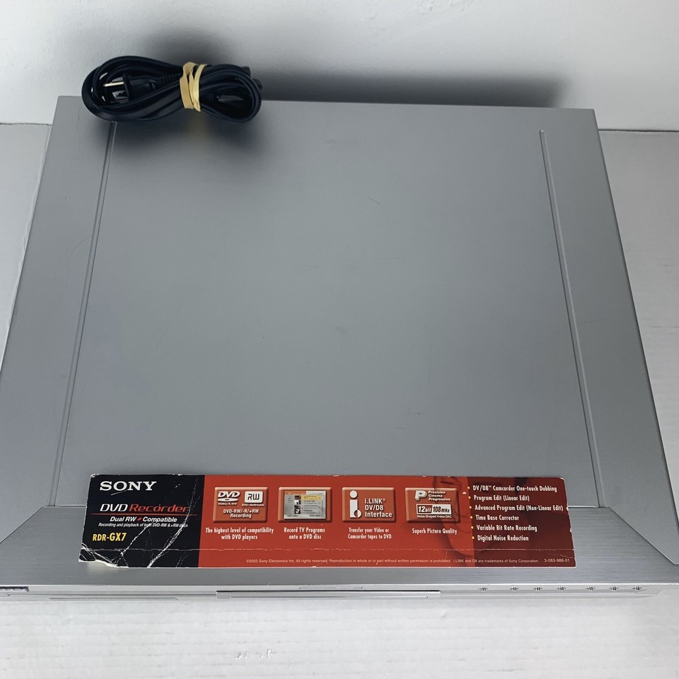 Sony DVD Recorder Tested Works No Remote | eBay