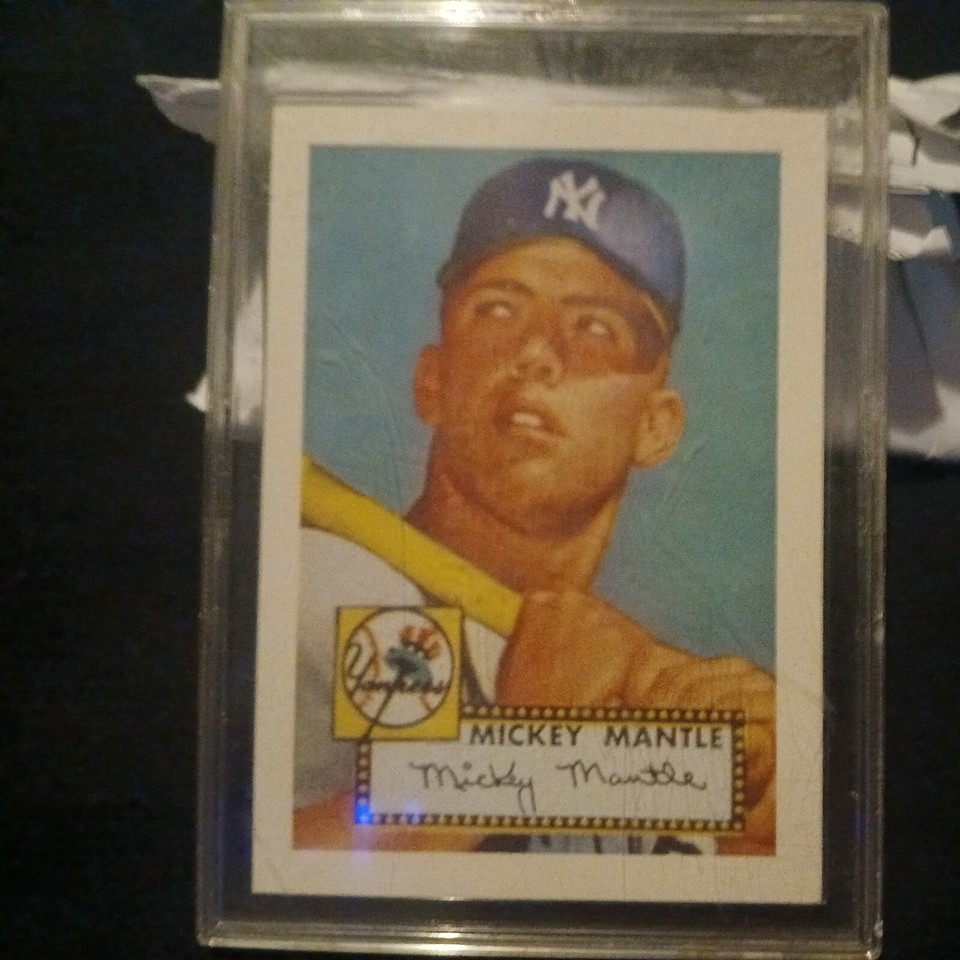 MICKEY MANTLE - REPRINT OF 1952 ROOKIE CARD - YANKEES | eBay