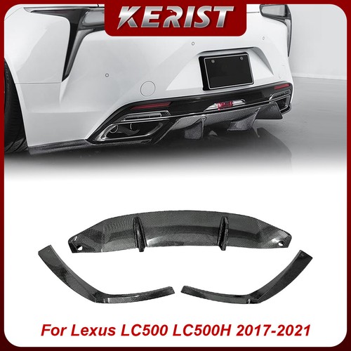 For 2017-2023 Lexus LC500 LC500H Carbon fiber Rear 3PCS Diffuser ...