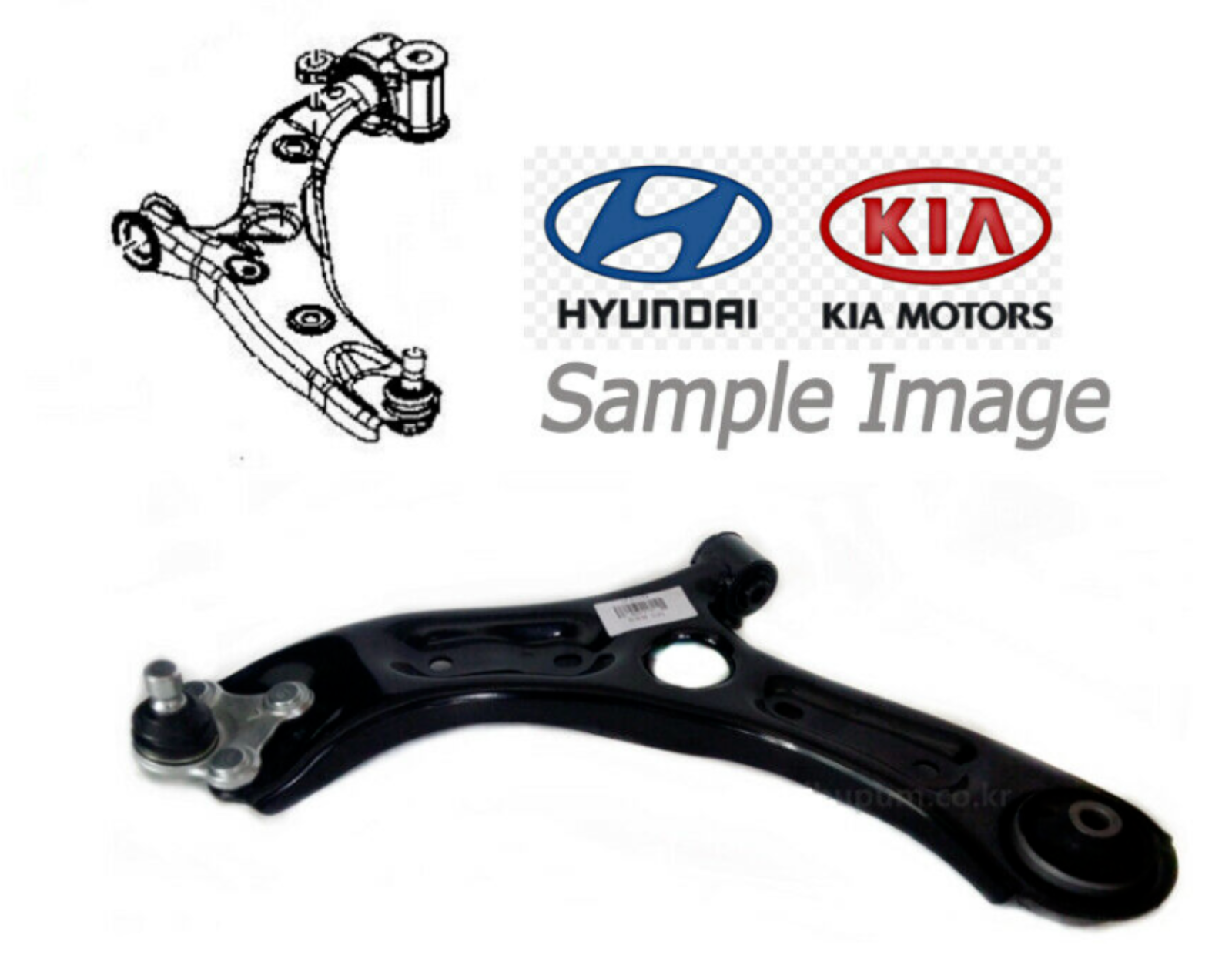 OEM Lower Control Arm 54500-C1000 FR/Left Suspension for Hyundai Sonata ...