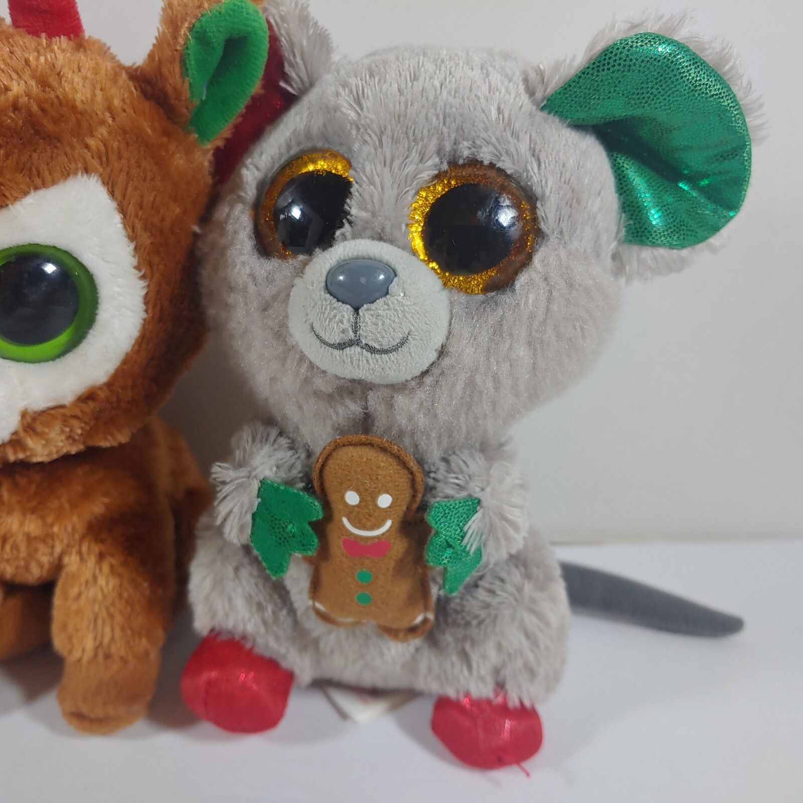 5 Beanie Boo Christmas Lot Plush MAC Snowfall Comet Fairbanks & Wise ...