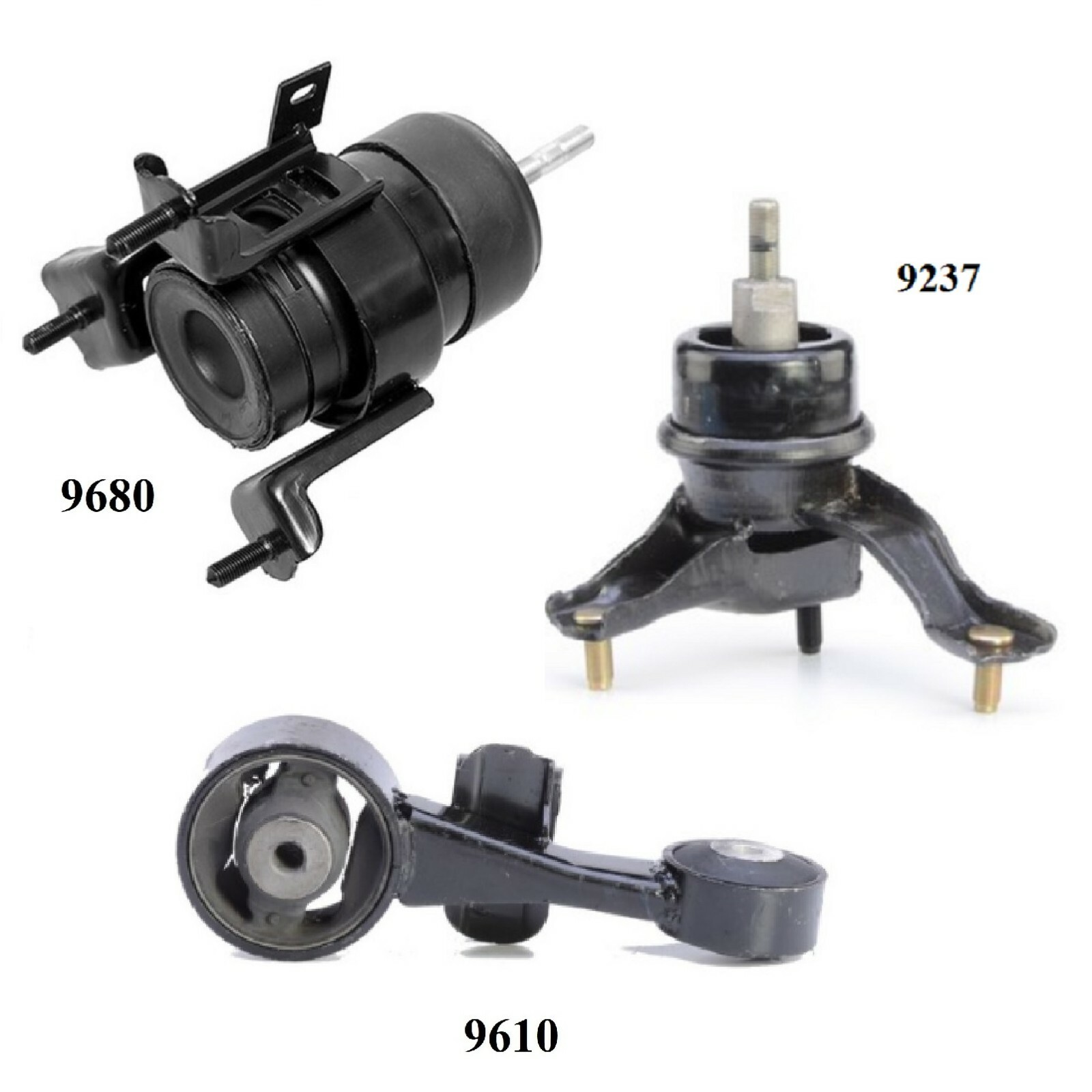3 PCS FRONT & REAR MOTOR MOUNT FIT 2009-2013 TOYOTA HIGHLANDER 2.7L ...