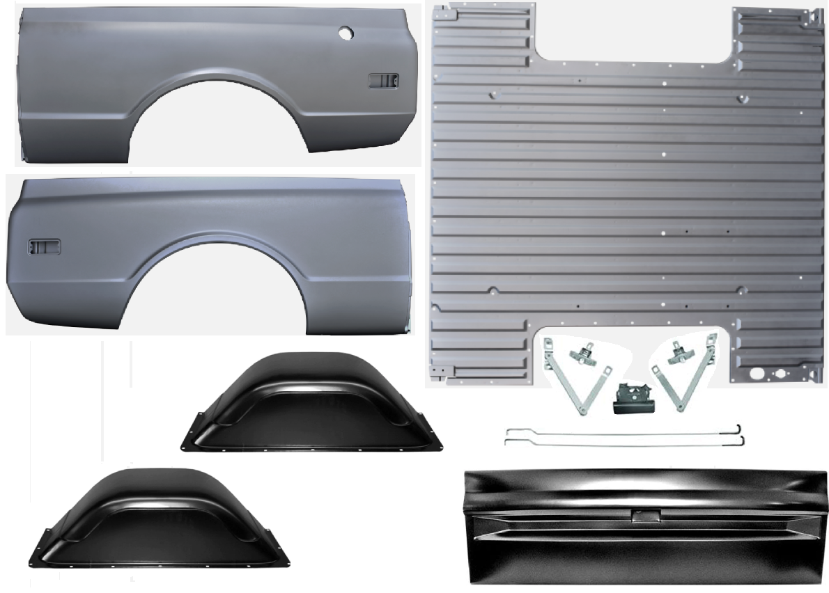 1969-1972 Chevy GMC Blazer Jimmy LH/RH Complete Bed Quarter Panel/Floor ...