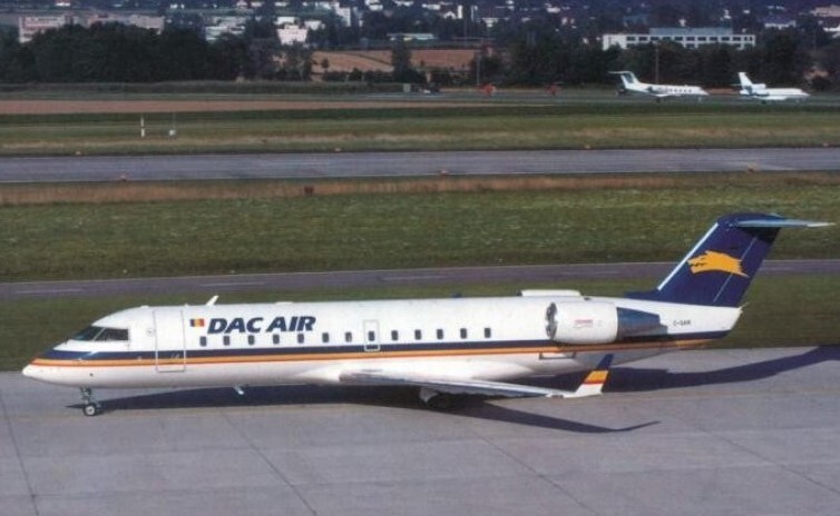 Dac Air Romania CRJ 100 C-GAIK @ Zurich 1997 - postcard | eBay
