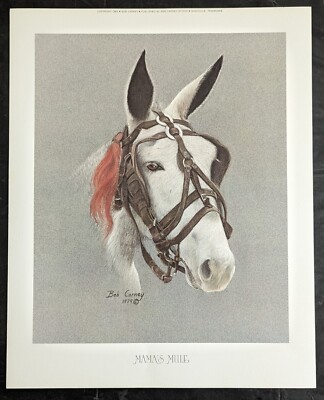 VTG 1980 Bob Carney Limited Edition Print Mama's Mule Nashville ...