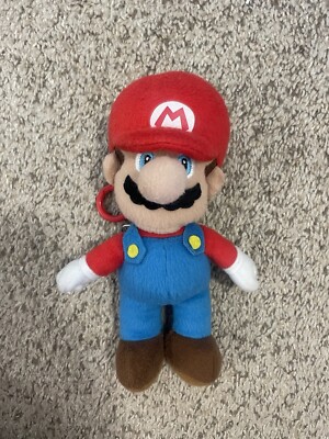 Super Mario Plush Coin Purse with Zipper & Keychain Clip Backpack Buddy ...