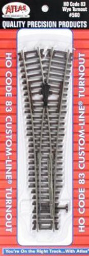 Atlas Code 83 Wye Turnout - HO Scale Nickel Silver Model Train Track ...