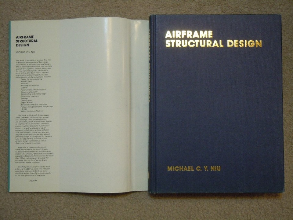 Airframe Structural Design Textbook by Michael C. Y. Niu, Hardback ...