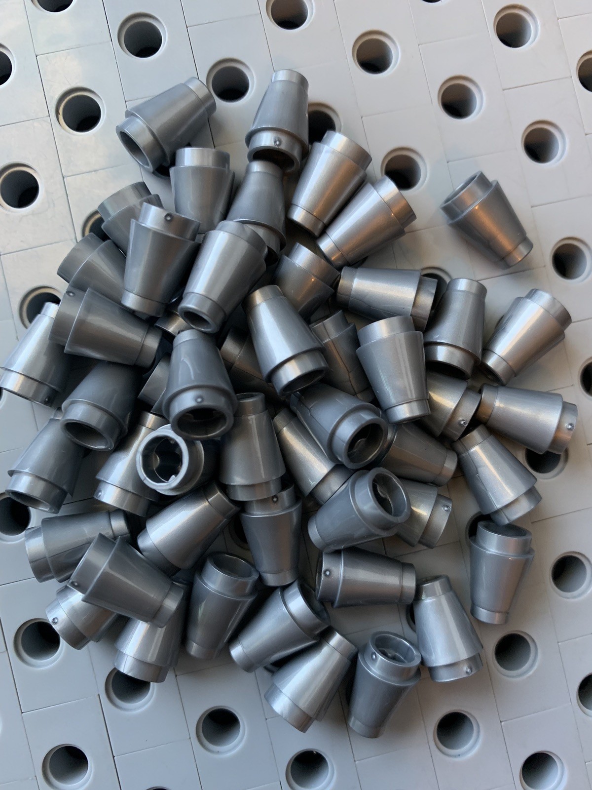 LEGO 1x1 Silver Round Nose Cones Bricks Small New Lot Of 50 | eBay