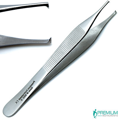 Dental Adson Kocher Tweezer 12cm 1x2 Rat Tooth Dressing Forcep Pliers ...