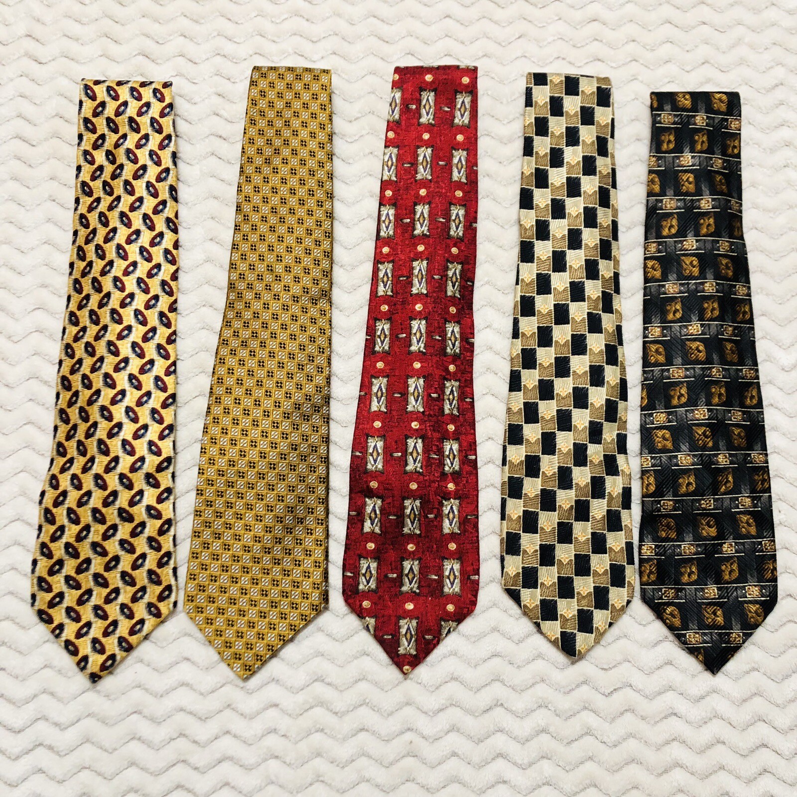 Vintage Tie Lot Of 5 Robert Talbott Gold Ties Best Of Class Studio ...