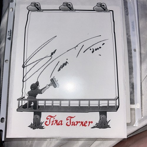 Tina Turner signature on paper 8 x 10 | eBay