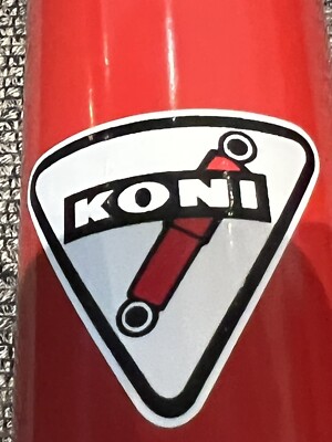 2x KONI SHOCKS Vintage 911 Porsche Ferrari MOTORCYCLE STICKER Decal B32 ...