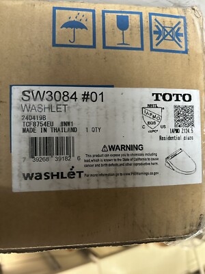 TOTO WASHLET SW3084 #01 Elongated Electronic Bidet Seat - Cotton New ...