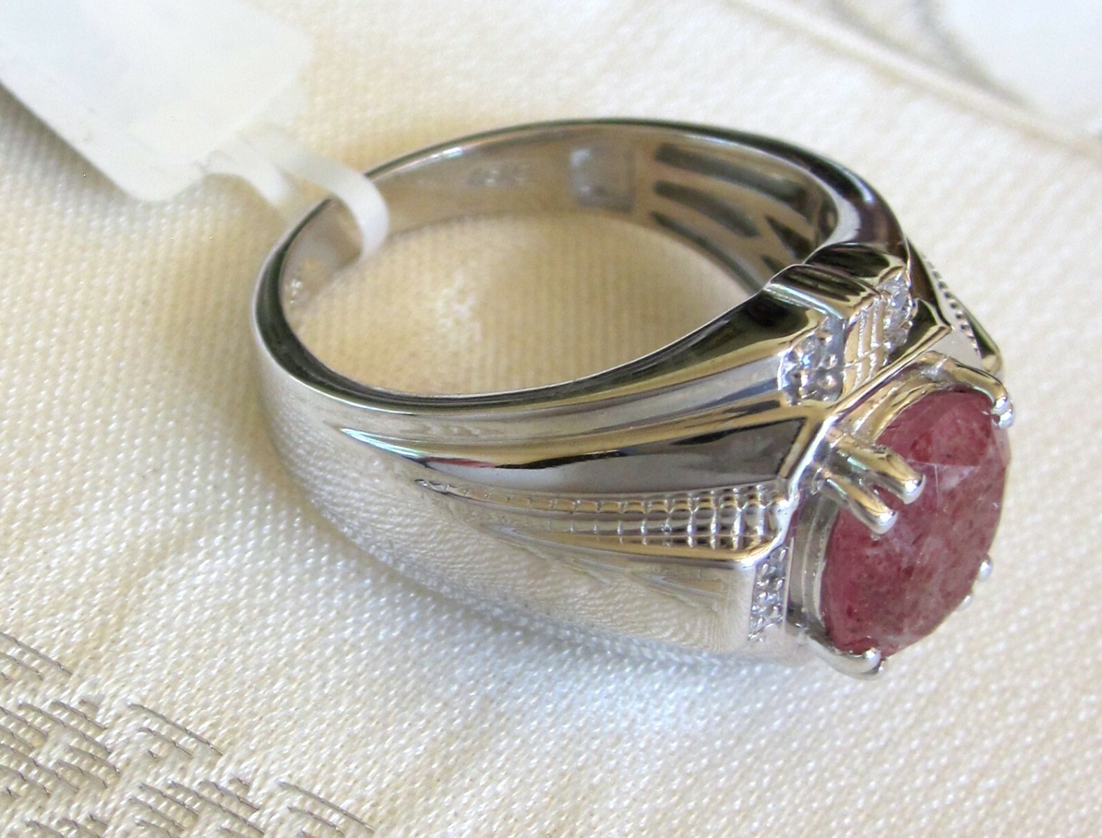 Men's Tanzanian Natronite Ring / size 12 / 925 Sterling Silver / 3 ...