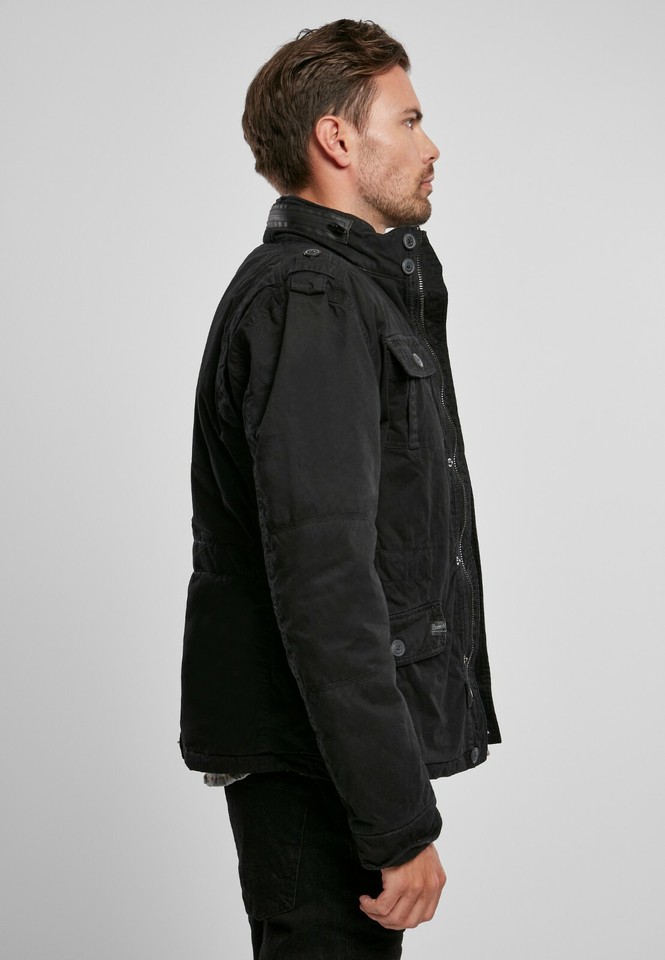 Brandit Men's Military Winter Jacket Britannia Oversizes Black | eBay