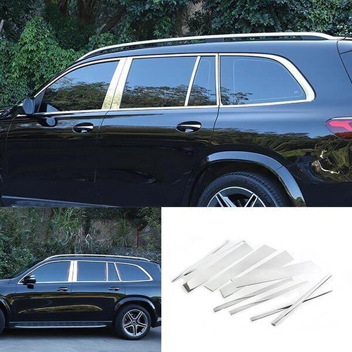 Bc-Pillar Decor Exterior Window Fit For Benz GLS 2020-2022 Chrome ...