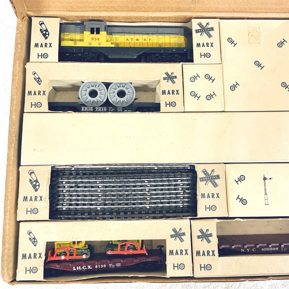 Marx-Allstate Train Set #61674 (HO): GP-7 AT&SF Santa Fe+Logs ...
