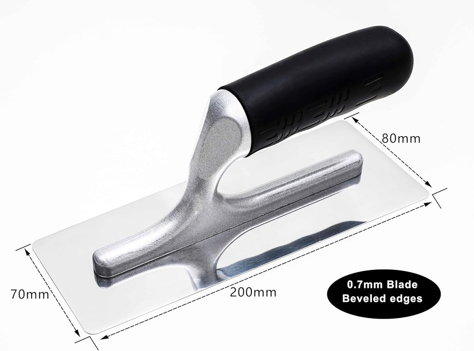 Venetian Plaster Finishing Trowel Set 3 PC Polished Stainless Steel ...