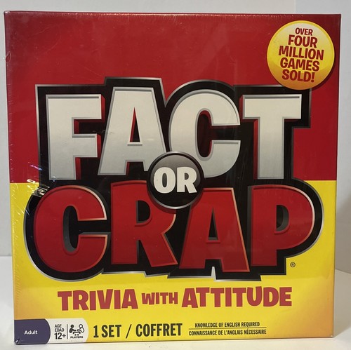 Fact Or Crap It's Your Call Board Game With An Attitude New Sealed In ...