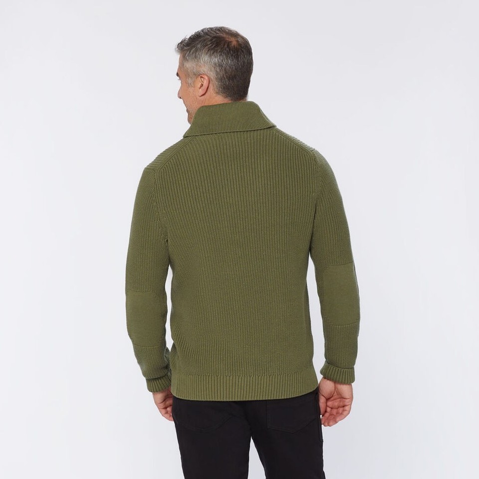 Men’s Duluth Brigadier Shawl Collar Knit Sweater – Heavy Warm Winter ...