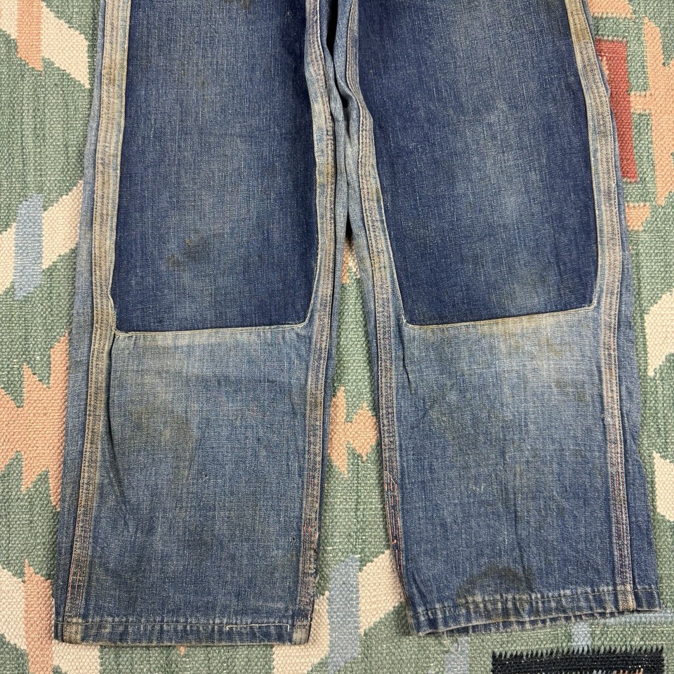 Vintage 50s Big Mac Carpenter Double Knee Faded Farm Denim Pants ...