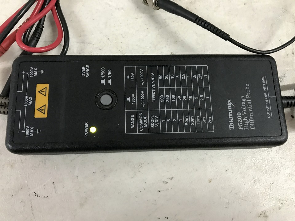 TEKTRONIX P5200 HIGH VOLTAGE DIFFERENTIAL PROBE | eBay