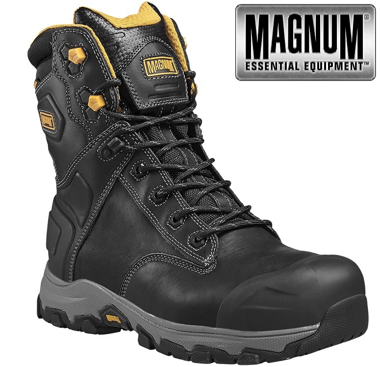 MENS LEATHER WATERPROOF LIGHTWEIGHT POLICE MILITARY SAFETY TOE CAP WORK ...