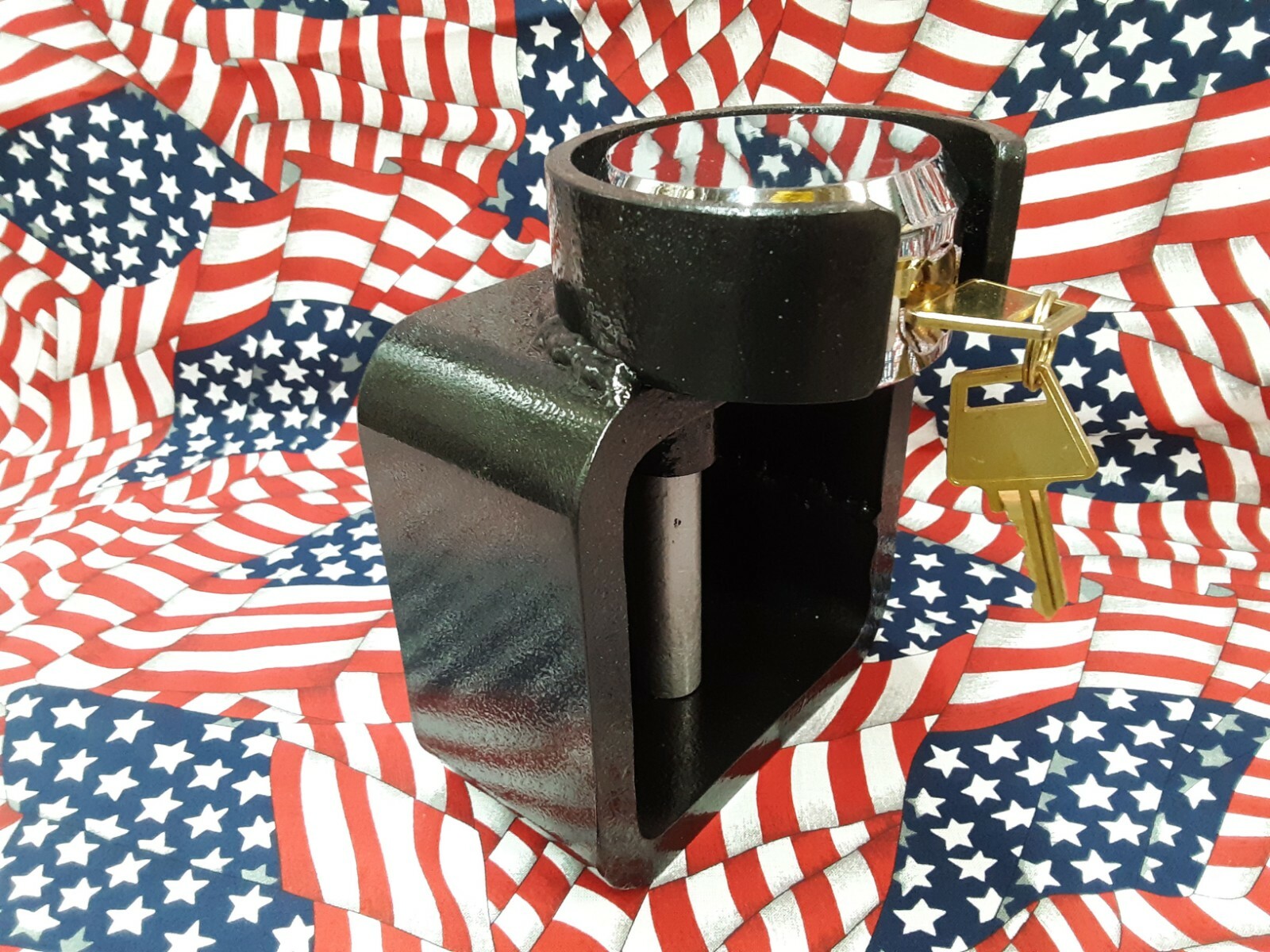 MEGA-Loc-It** 2 5/16" Trailer Hitch Coupler Lock, Heavy Duty,**Free ...