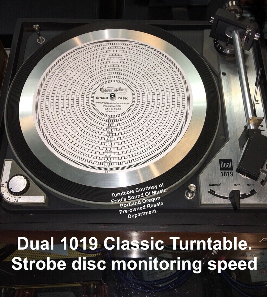 Strobe ALL Speed Disk For Record Players, Best Turntable RPM Disc 60Hz ...