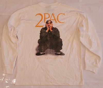 H&M 2PAC TUPAC SHAKUR LOOSE FIT HEAVYWEIGHT COTTON BAND RAP TEE SHIRT ...