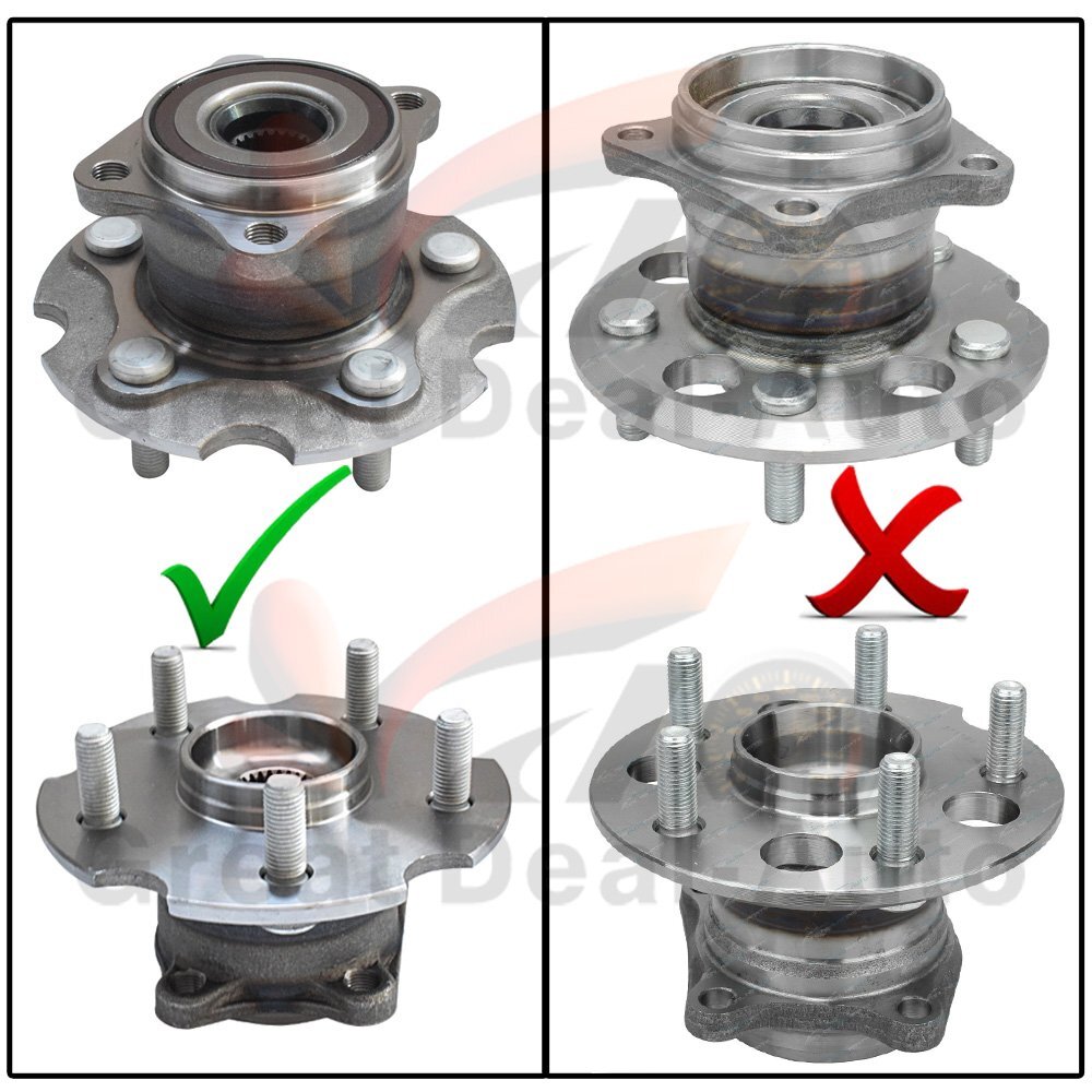Pair For Toyota Rear Wheel Bearing Hub Hubs RAV4 ACA31 ACA33 with ABS ...