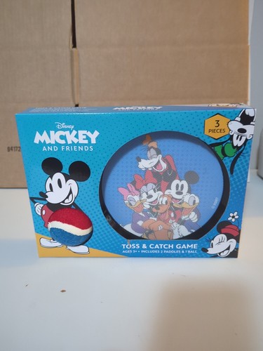 DISNEY Mickey & Friends Toss & Catch Game 2 Paddles 1 Ball NIB | eBay