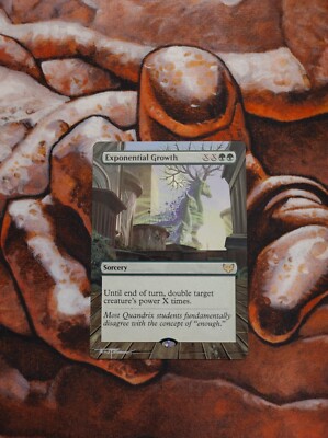 Magic the Gathering Exponential Growth Hand Painted Unique Custom MTG ...