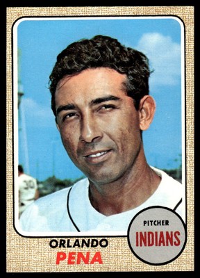 1968 TOPPS ORLANDO PENA 471 EXMT UER BASEBALL CLEVELAND INDIANS | eBay