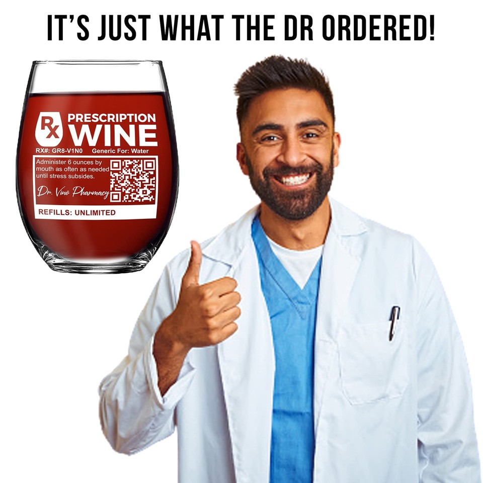 Funny Wine Glass Gift For Women Doctors Nurses - 20 Oz Capacity | eBay