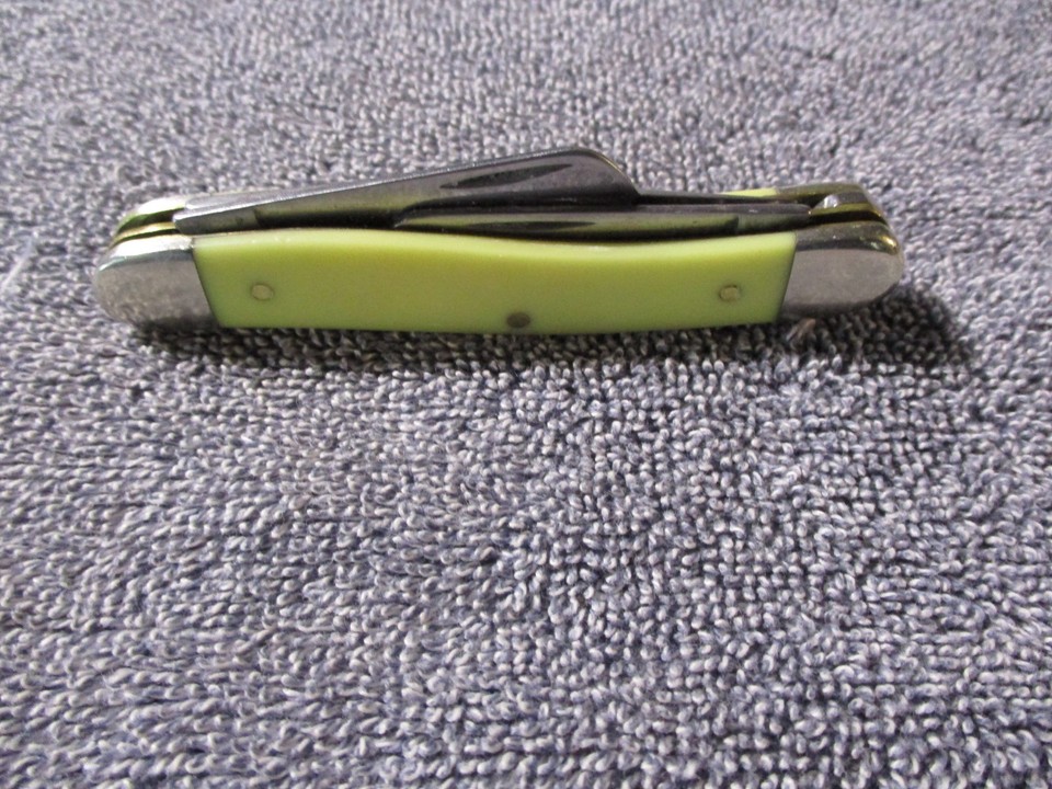 2007 Case XX 3318 CV Yellow Stockman 3 Blade Pocket Knife | eBay