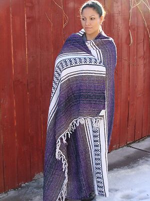 #11 Lavender Mexican Falsa Blanket Beach Picnic Yoga Open Road Throw ...