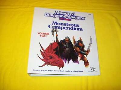 MC2 MONSTROUS COMPENDIUM VOLUME 2 DUNGEONS & DRAGONS AD&D TSR - 1 HIGH ...